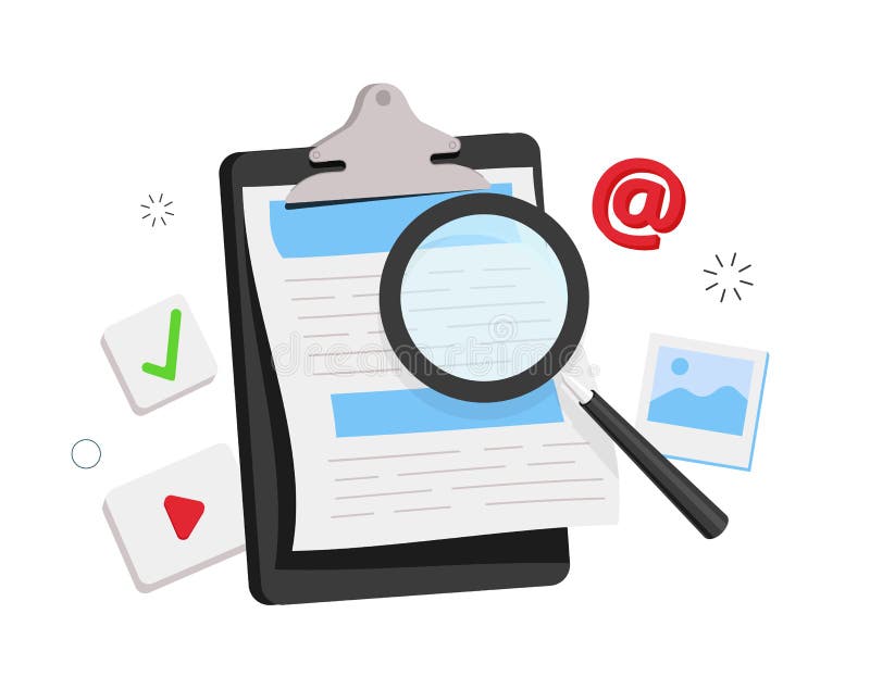 Search Icon Concept of Media File Management. Searching Image and Video ...