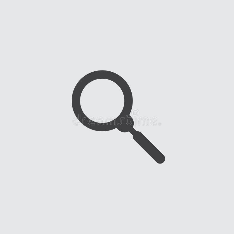 Search Icon in a Flat Design in Black Color. Vector Illustration Eps10 ...