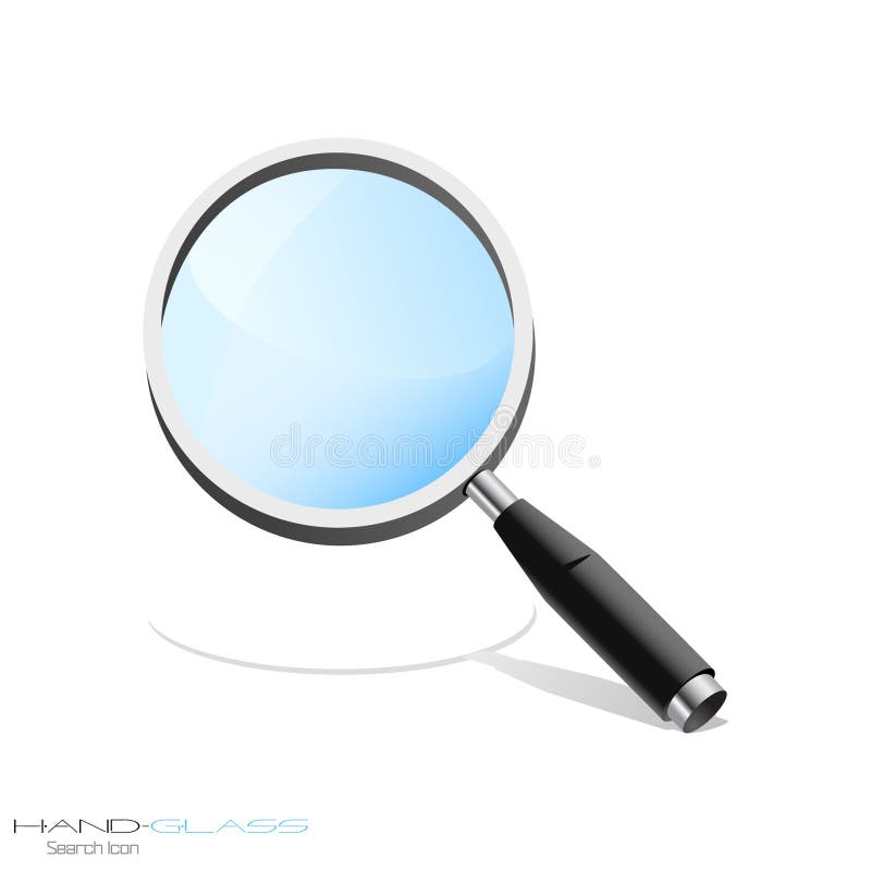 Search icon isolated. stock vector. Illustration of magnifying - 10962687