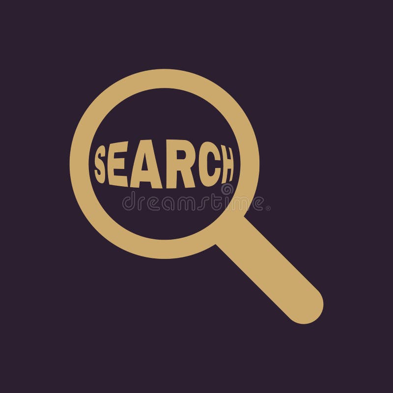 Search Icon. Magnifier Symbol Stock Vector - Illustration of eps10 ...