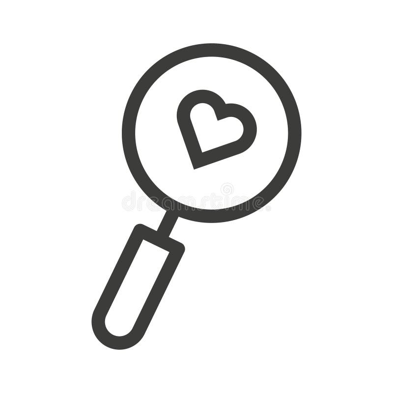 Search Icon Simple Outline Vector Logo Stock Vector - Illustration of ...