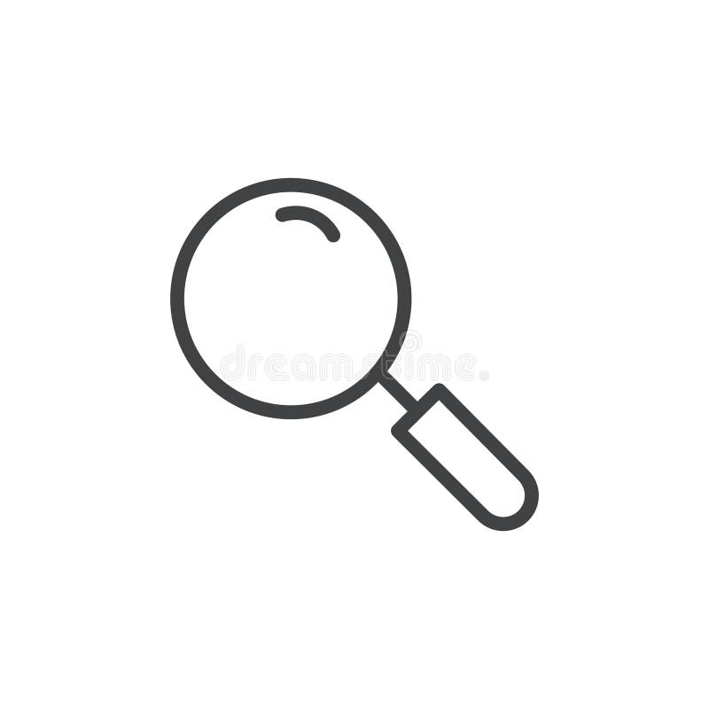 Search Icon Simple Vector Symbol Stock Vector - Illustration of explore ...