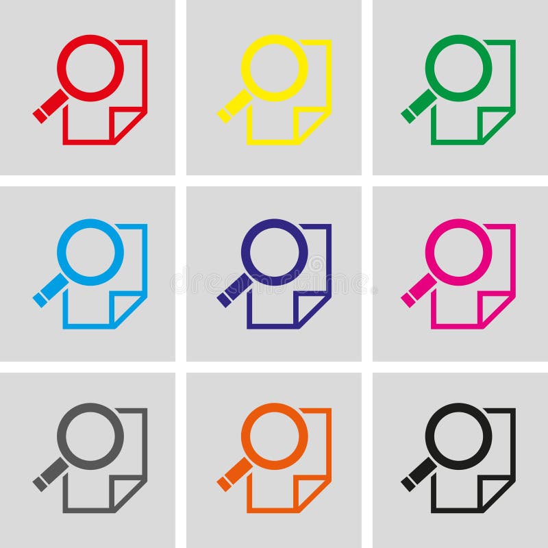 Search Icon Stock Vector Illustration Flat Design Stock Vector ...