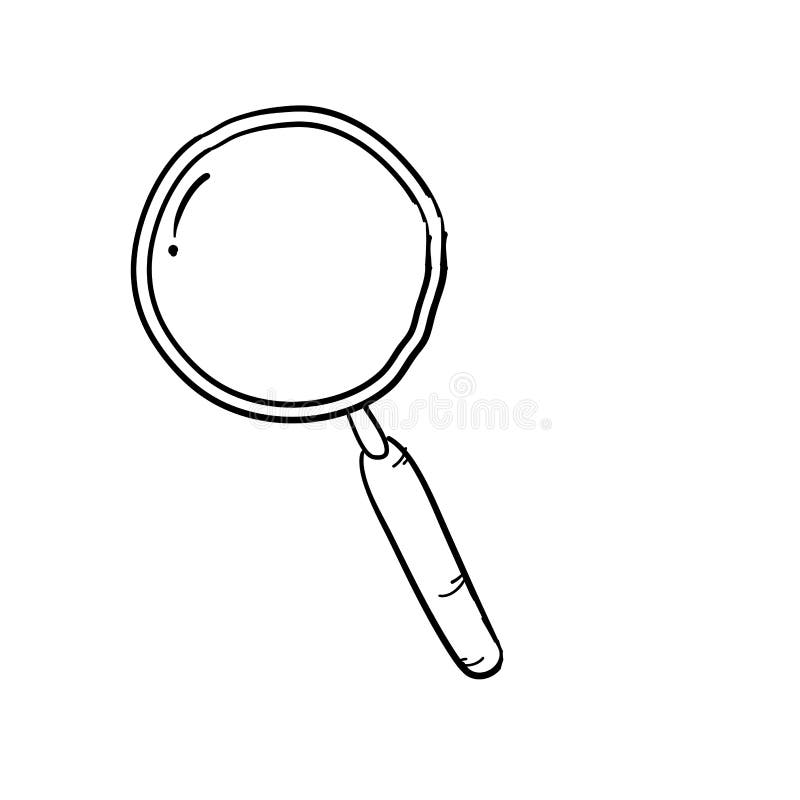 Search Icon Tools Doodle in Handdrawn Style Vector Stock Vector ...