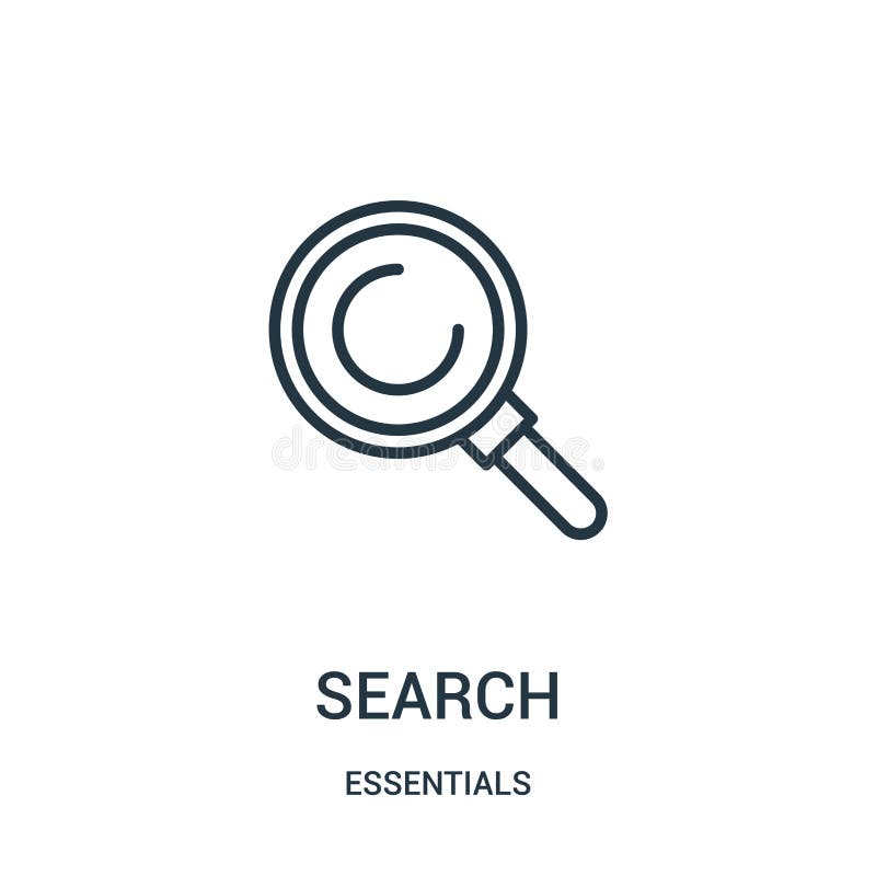 Search Icon Vector from Business Collection. Thin Line Search Outline ...