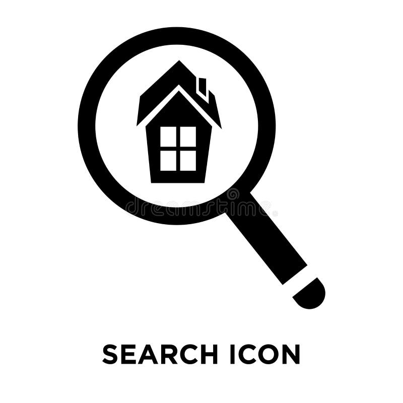 Search Icon Vector Isolated on White Background, Logo Concept of Stock ...