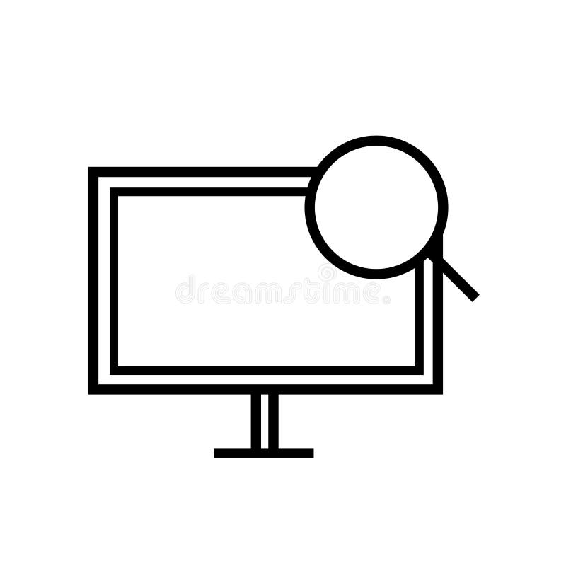 Search Icon Vector Isolated on White Background, Search Sign Stock ...