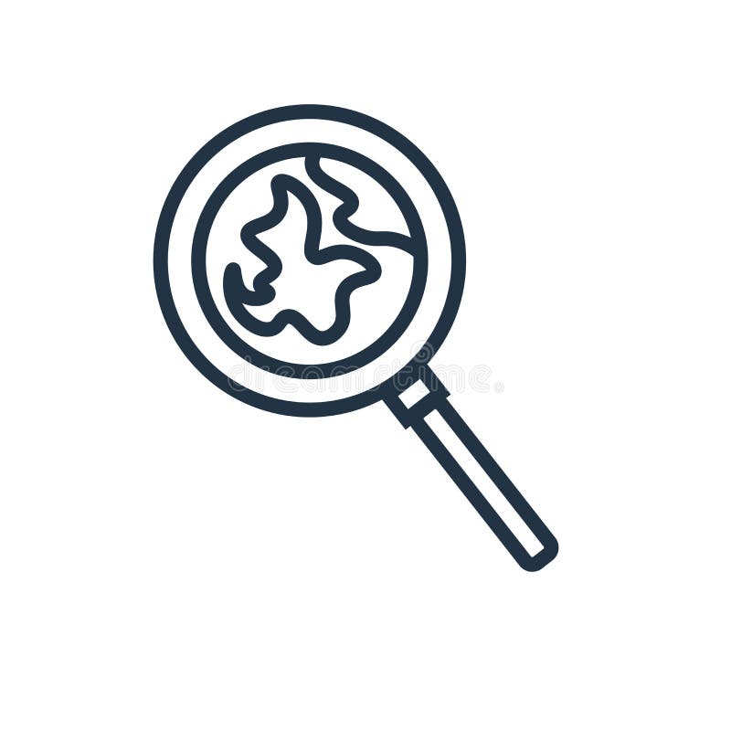 Search Icon Vector Isolated on White Background, Search Sign , Black ...