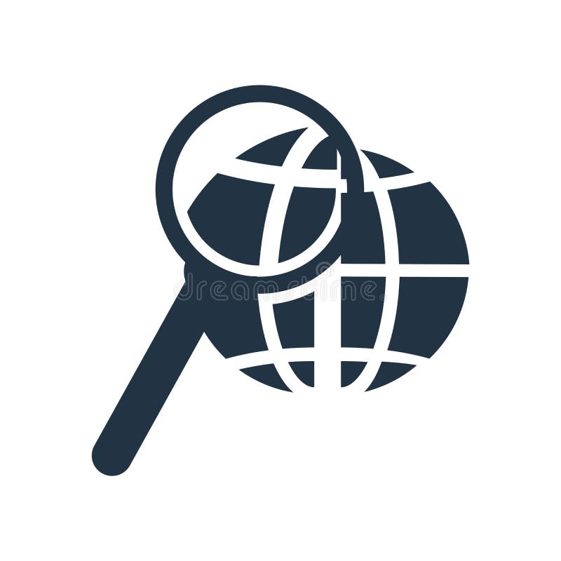 Search Icon Vector Isolated on White Background, Search Sign Stock ...