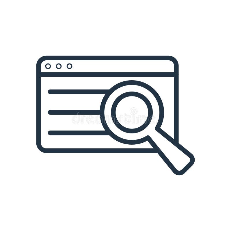 Search Icon Vector Isolated on White Background, Search Sign Stock ...