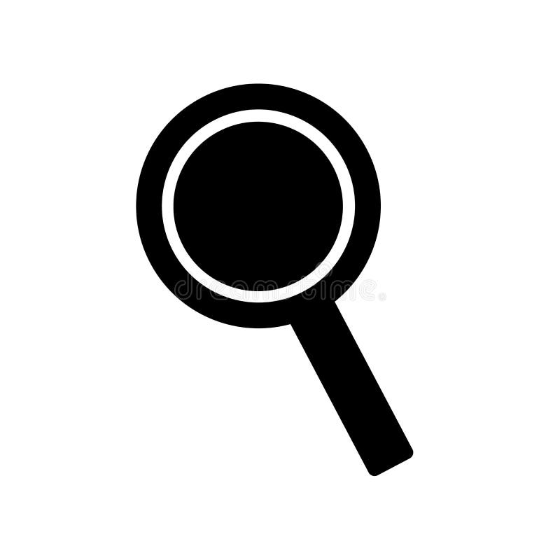 Search Icon Vector Isolated on White Background, Search Sign , Black ...