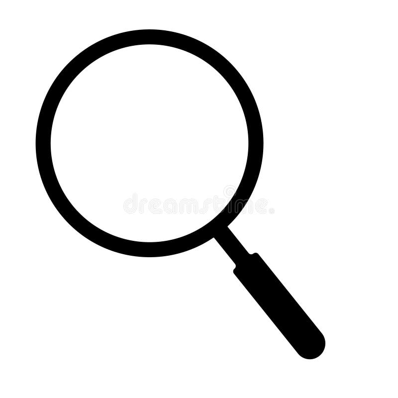 Search Icon Vector. Magnifying Glass Flat Icon Symbol. Stock Vector ...