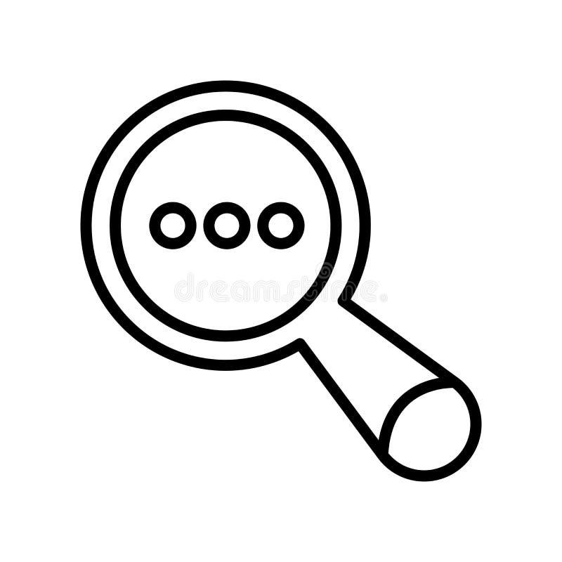 Search Icon Vector Sign and Symbol Isolated on White Background Stock ...