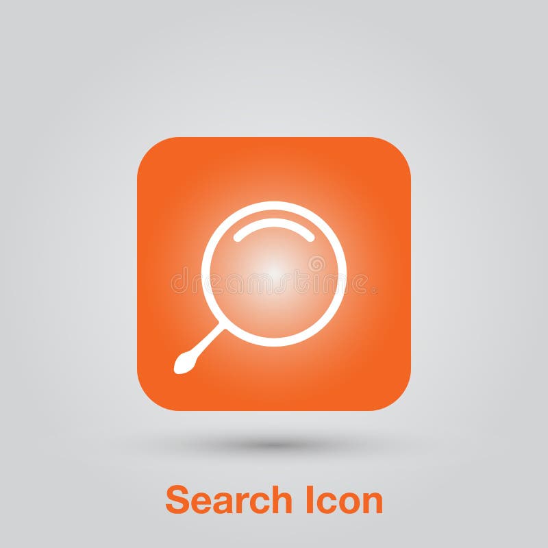 Search Icon Vector, Solid Illustration, Pictogram Isolated on Gray ...