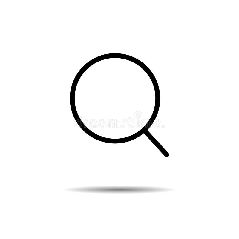 Search Icon. Vector Symbol Isolated on White Background Stock ...