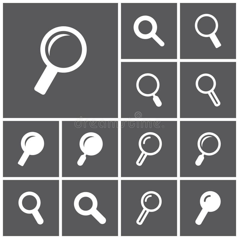 Web Search Icons Series Set Stock Vector - Illustration of info, home ...