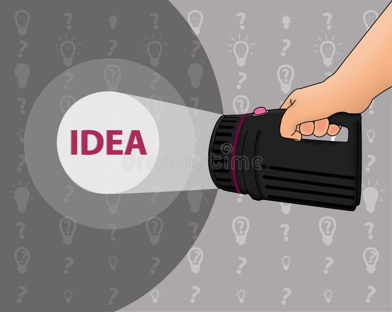 Search for an idea stock vector. Illustration of explore - 89334960