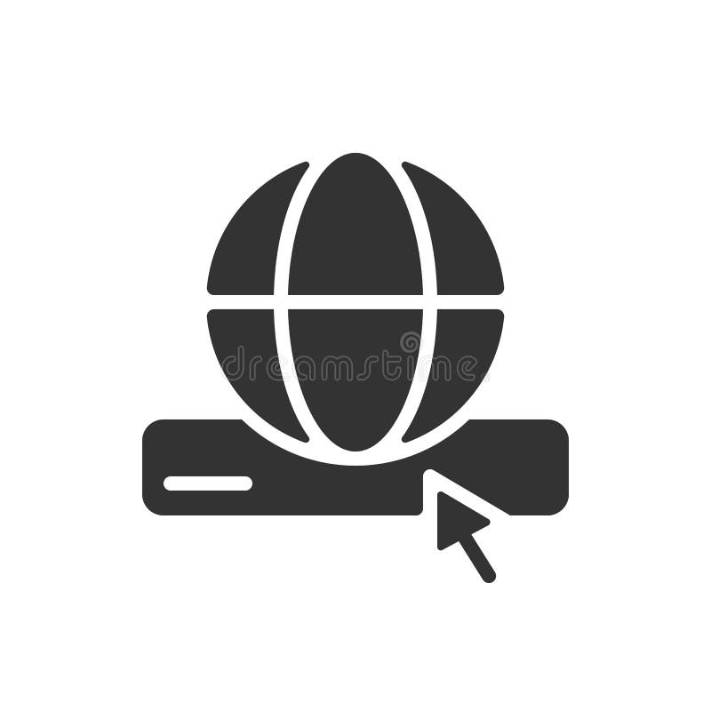 Search for Information on Internet Black Glyph Icon Stock Vector ...