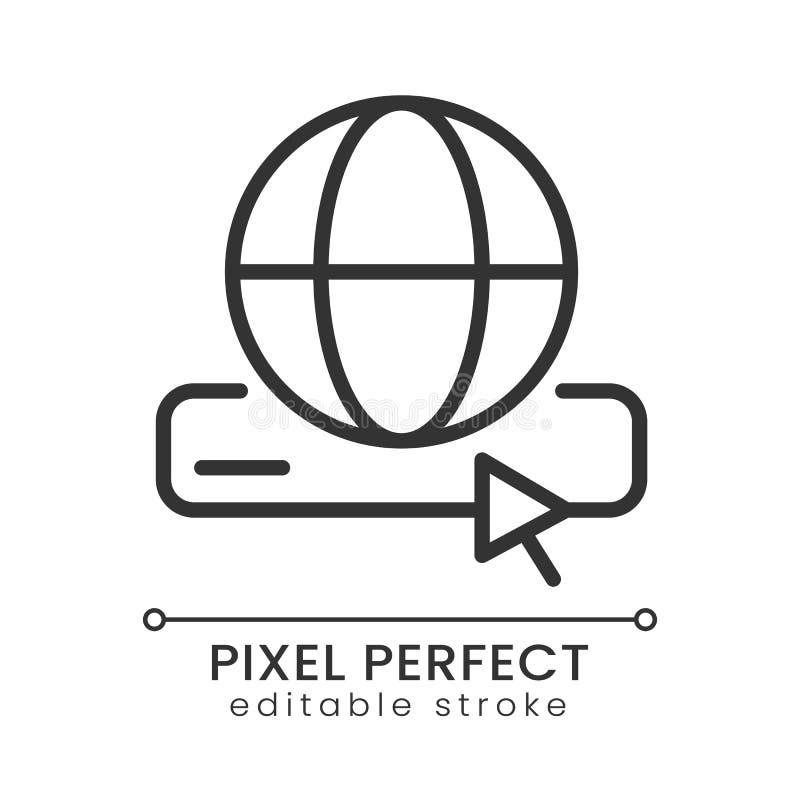 Search for Information on Internet Pixel Perfect Linear Icon Stock ...