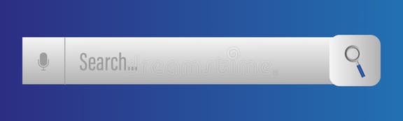 Search Input Bar. Magnifier and Mic. Blue Digital Gradient. Vector UI ...
