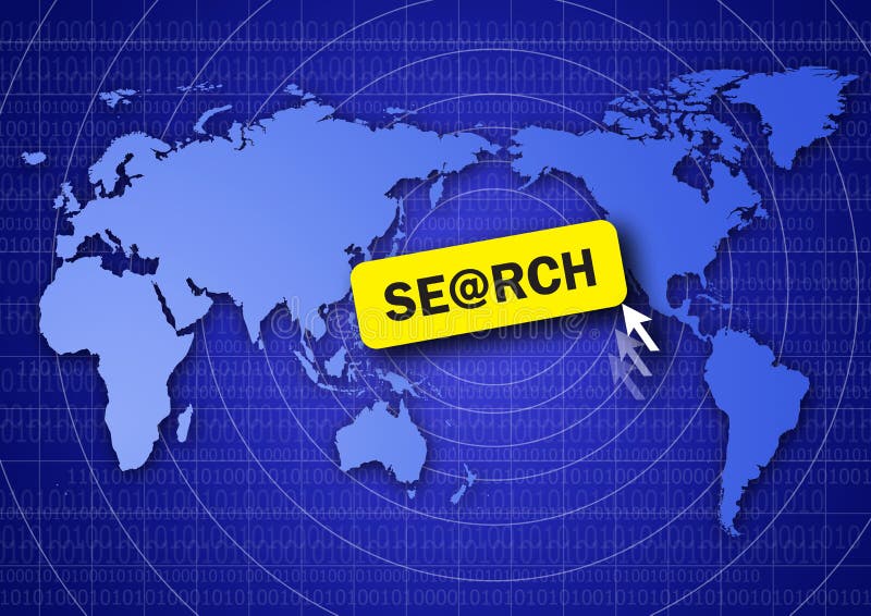 Search the internet stock illustration. Illustration of blue - 2546043