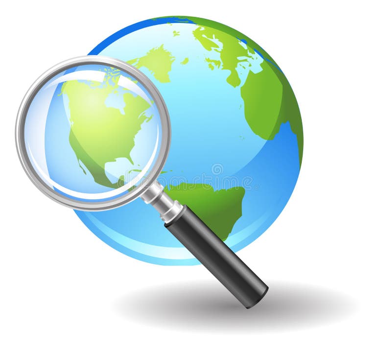 Search on internet stock vector. Illustration of large - 7337539