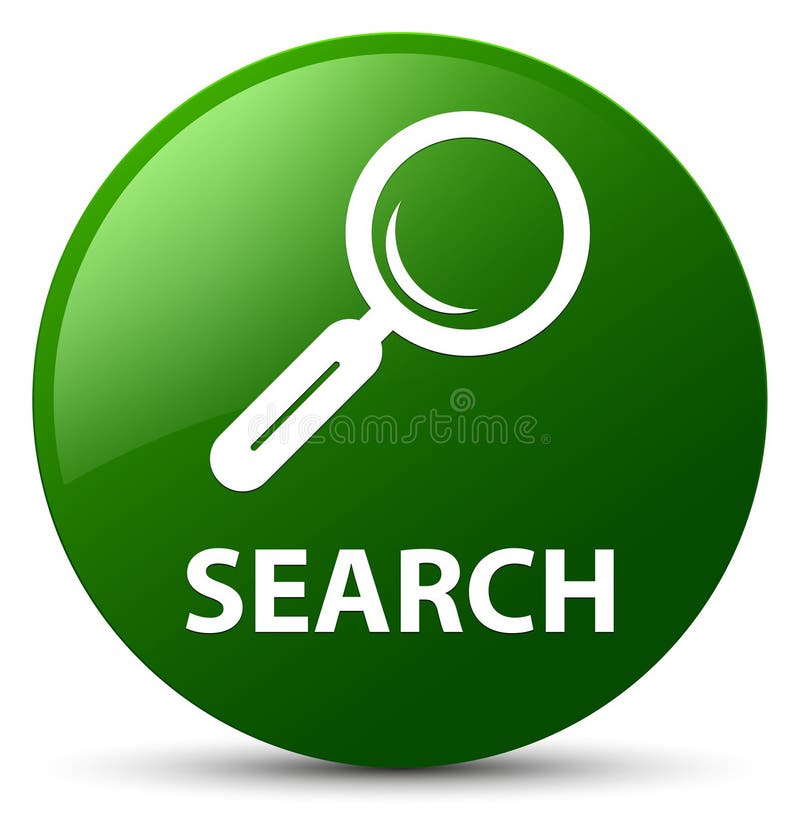 Search green round button stock illustration. Illustration of ...