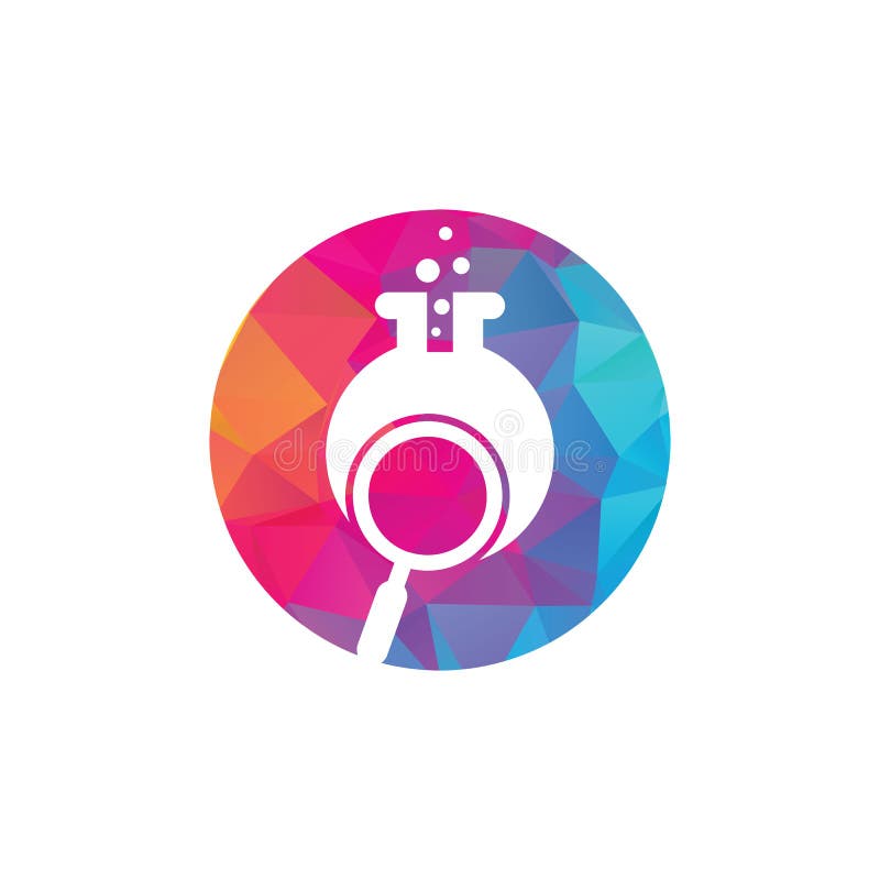 Search lab logo design. stock vector. Illustration of chemistry - 229715394