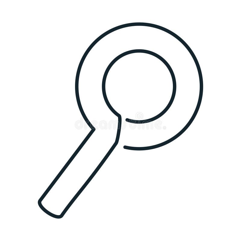 Search line drawn stock vector. Illustration of watch - 258091435