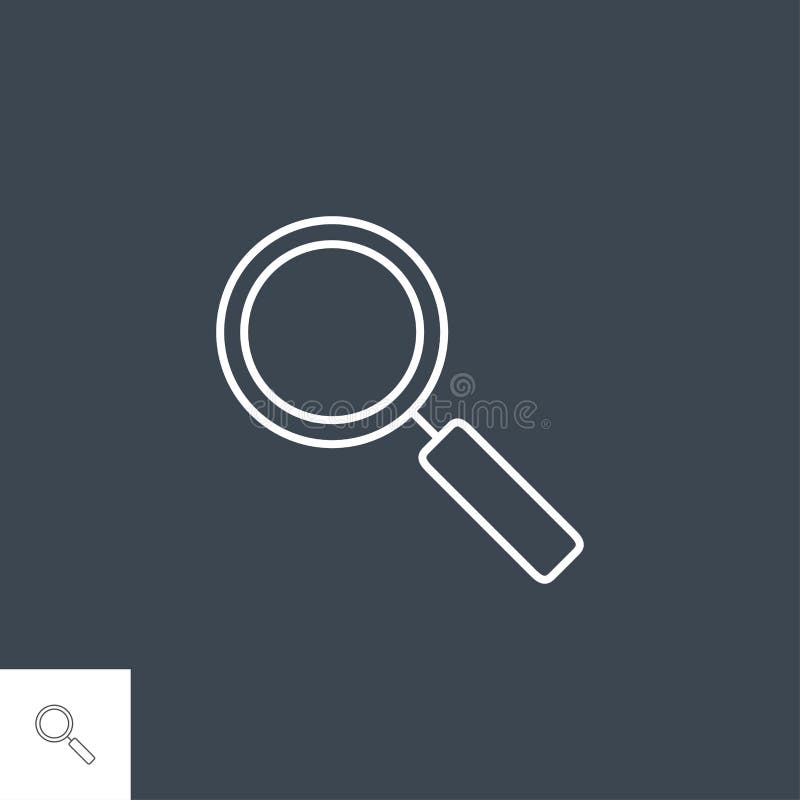 Search Line Icon stock vector. Illustration of icon - 217221428