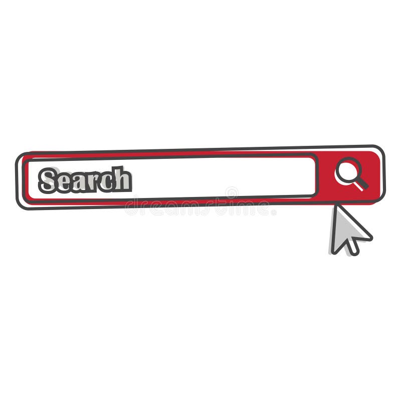 Search Line. Vector Image, Element for Design Stock Vector ...