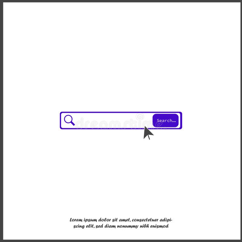 Search Line. Vector Image, Element for Design Stock Vector ...