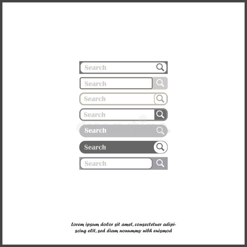 Search Line. Vector Image, Element for Design Stock Vector ...