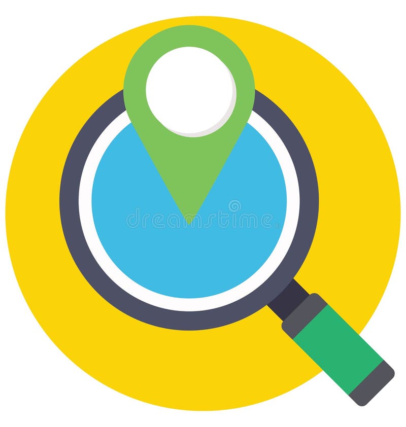 Search Location Isolated Vector Icon Easily Editable Stock Vector ...