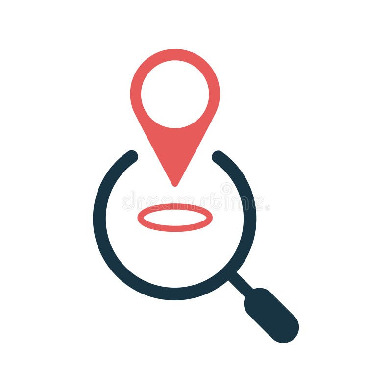Search location icon stock illustration. Illustration of symbol - 269756296