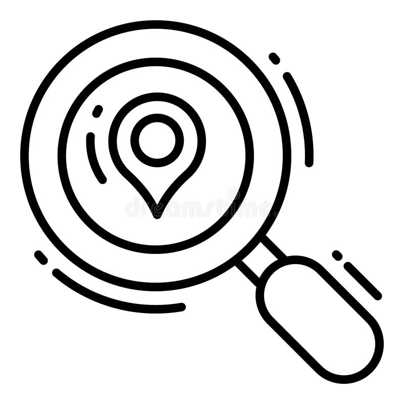 Search Location Icon Related Map Location and Navigation Line Icon ...