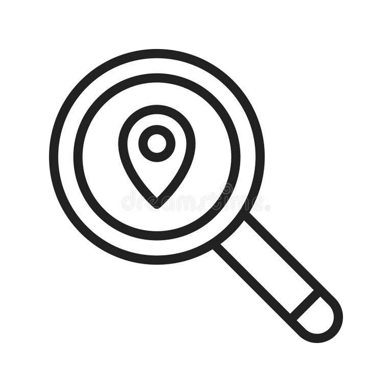 Search Location Icon Vector Image. Suitable for Mobile Apps, Web Apps ...