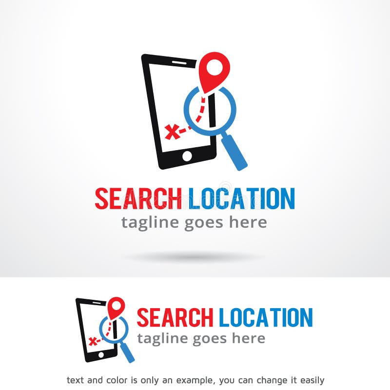 Search Location Logo Template Design Vector Stock Vector - Illustration ...