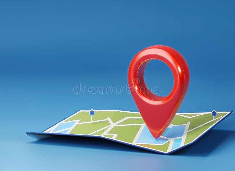 Map Location Pinpointer on World Map 3D Stock Illustration ...