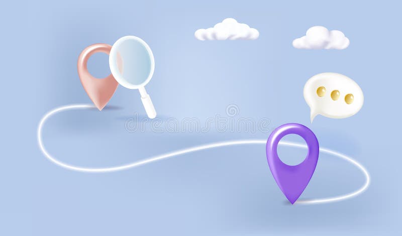 Search for the Location of the Position and the Position of the Route ...