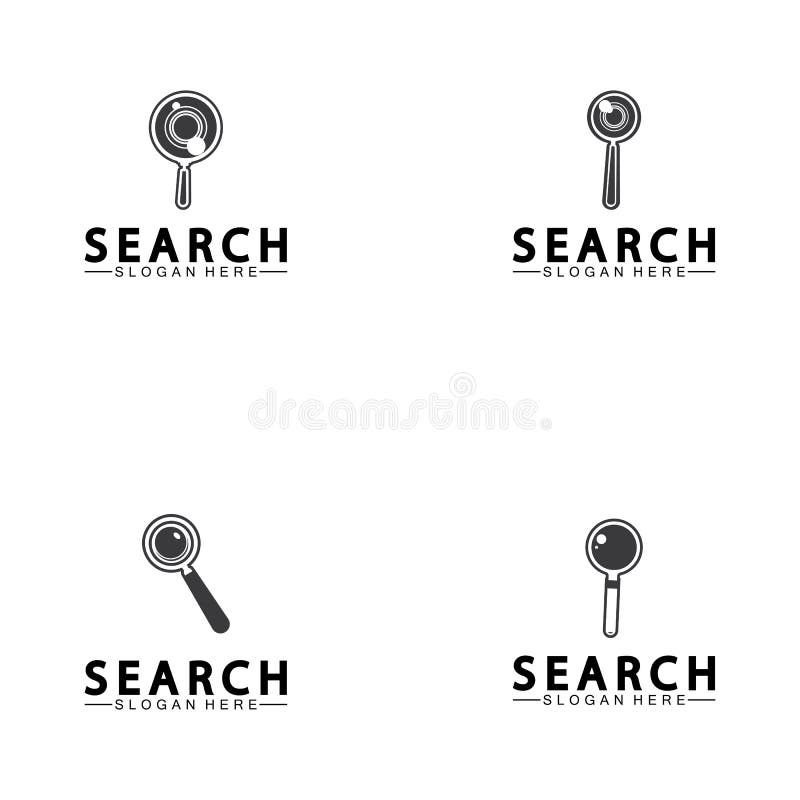 Search Logo with Magnifying Glass and Eye Symbol Icon Vector Stock ...