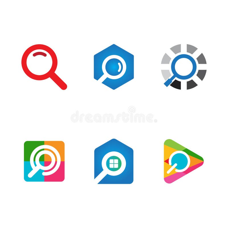 Search logo vector stock vector. Illustration of point - 198451441