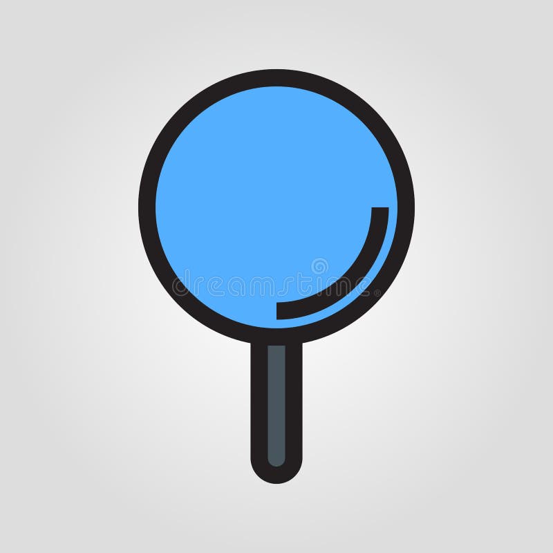 Search Loop Glass Icon in Trendy Flat Style Isolated on Grey Background ...