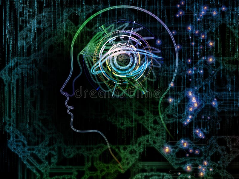 In Search of Machine Consciousness Stock Illustration - Illustration of ...