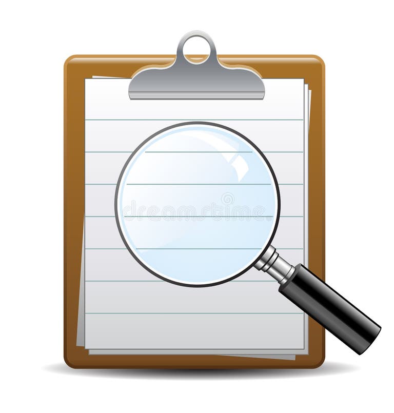 Magnifying Glass Icon Checklist Stock Illustrations – 2,847 Magnifying ...