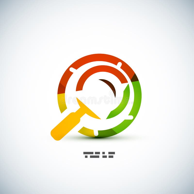 Search Magnifying Glass Concept Stock Vector - Illustration of look ...