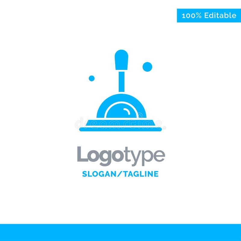 Search, Magnifying Glass, Deep Search Blue Solid Logo Template. Place ...