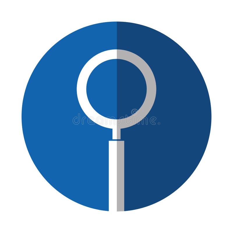 Search Magnifying Glass Isolated Icon Stock Vector - Illustration of ...