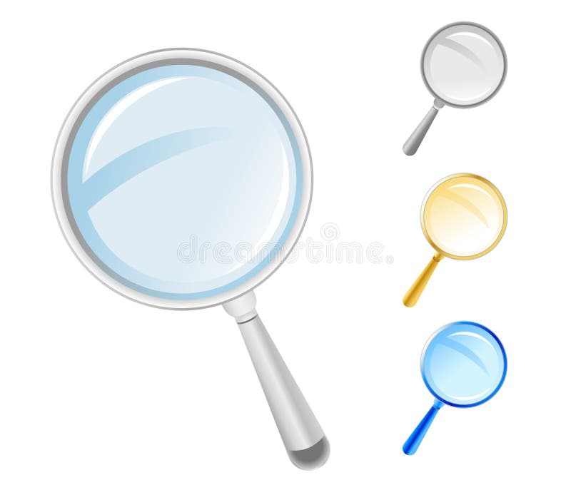 Search Magnifying Glass Icons Stock Vector - Illustration of search ...