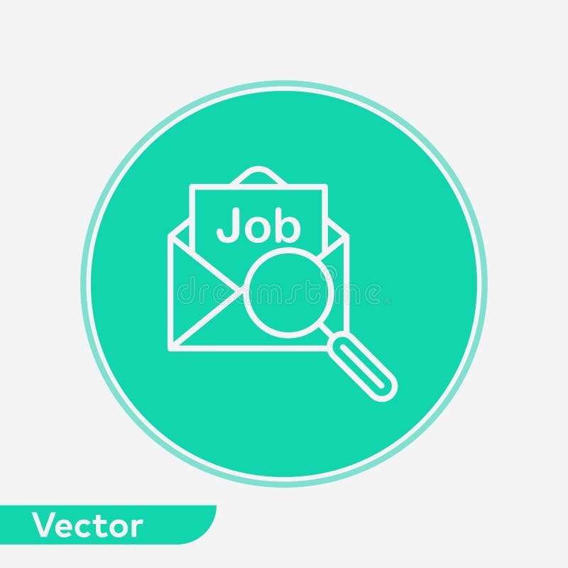 Search Mail Icon. Find Letter Document Sign. Vector Stock Vector ...